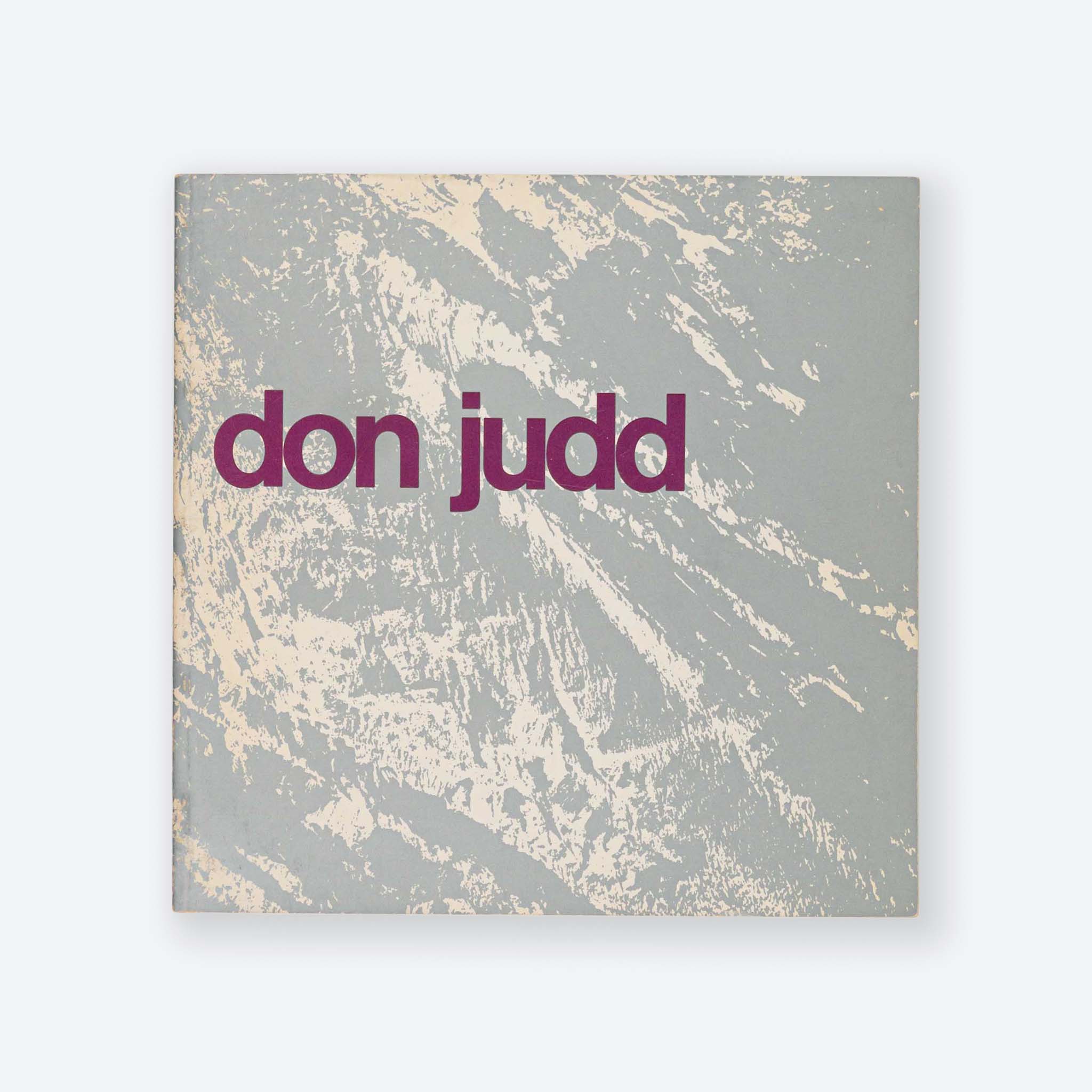 DON JUDD | Pasadena Museum of Art catalogue, 1971 – Saint Page